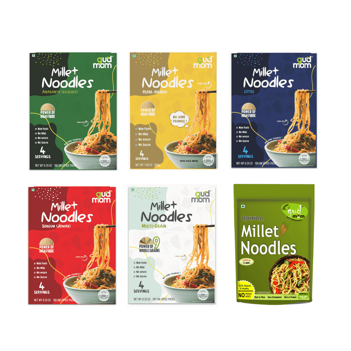 Assorted Noodles Combo (6 variants) – Gudmom