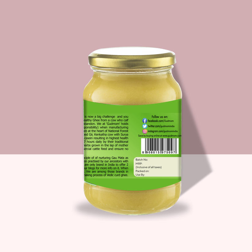 Organic A2 Vedic Bilona Ghee - 950ml – Gudmom