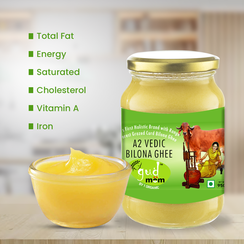 Organic A2 Vedic Bilona Ghee - 950ml – Gudmom