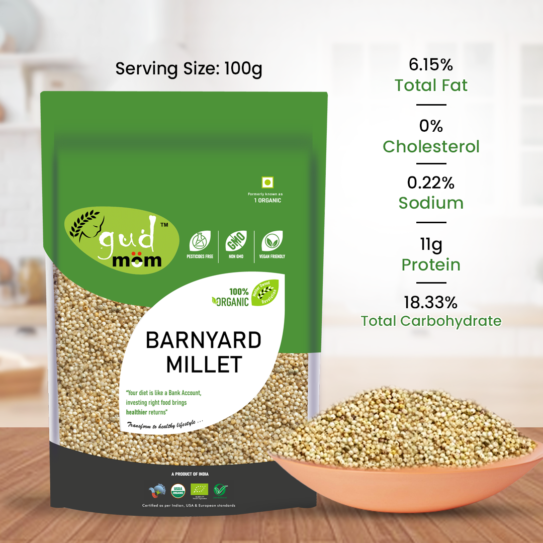 Organic Barnyard Millet 500 g – Gudmom