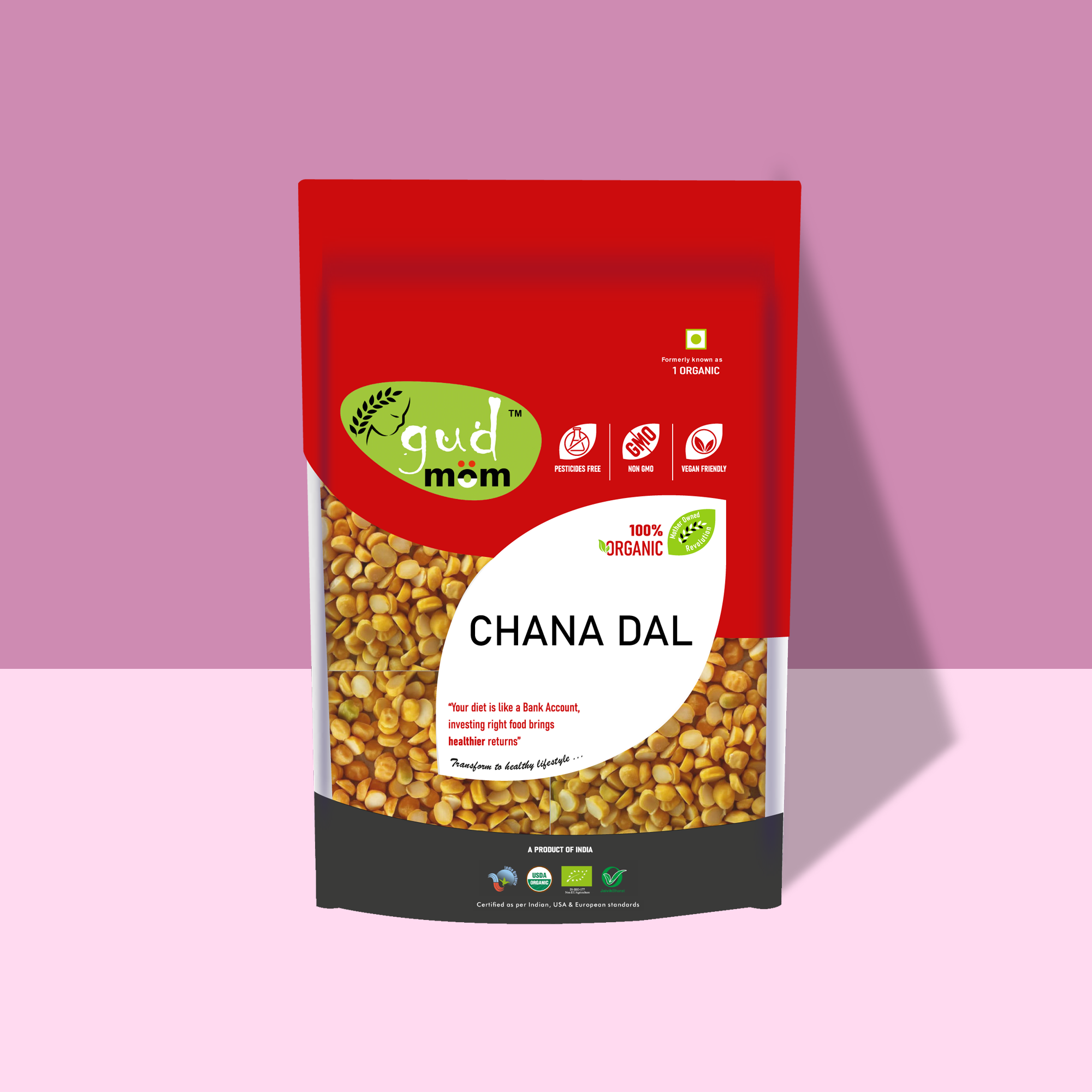 Organic Chana Dal 1 Kg – Gudmom