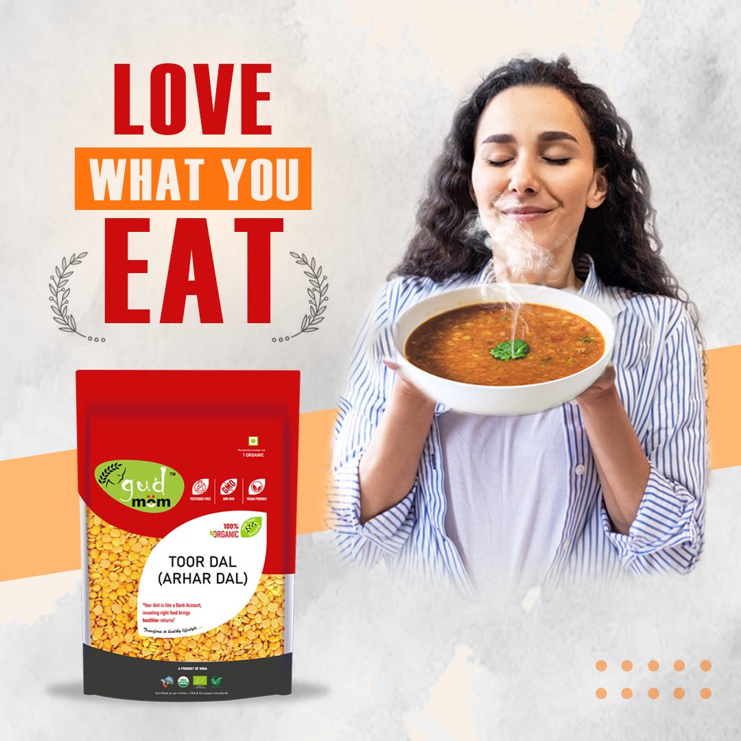 Organic Toor Dal / Arhar Dal 500 g – Gudmom